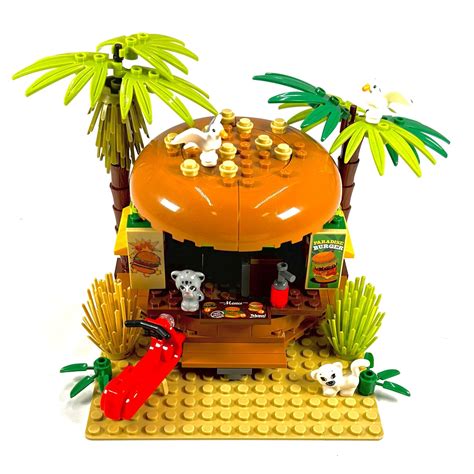 Paradise Burger Modular City Building Blocks Toy Bricks Complete Set