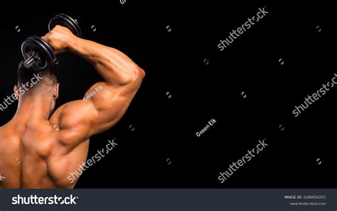Man Use Dumbbell Isolated Over 65 Royalty Free Licensable Stock Photos Shutterstock