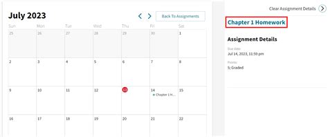 Achieve See When Assignments Are Due