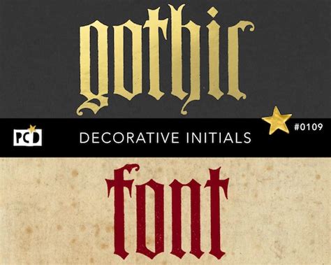 Old Medieval Illuminated Initials Medieval Alphabet Etsy