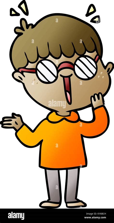 Cartoon Boy Realizing Something Amazing Stock Vector Image Art Alamy