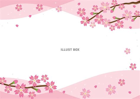 無料イラスト サクラの花の背景