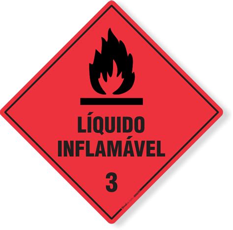 Placa Transporte De Risco LÍquido InflamÁvel Loja