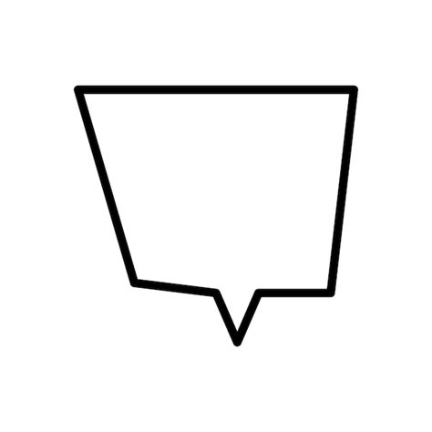 Premium Vector Rectangle Bubble Speech Icon Vector On Trendy Design