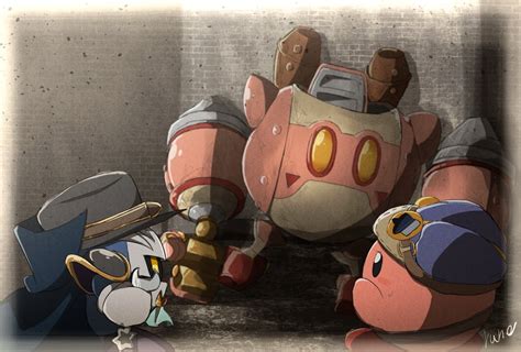 Kirby Meta Knight And Robobot Armor Kirby And 2 More Drawn By Rune