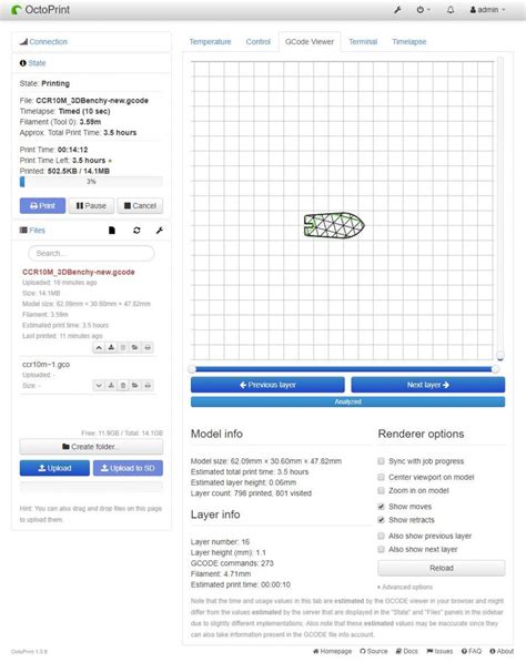 octo print for controlling and monitoring 3d printing from raspberry pi