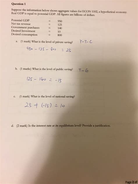 solved suppose the information below shows aggregate values