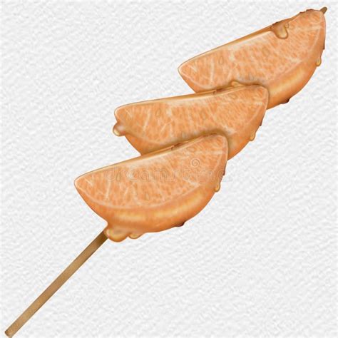 Orange Tanghulu Candied Coating Syrup Of Chinese Snacks Fruitssweet