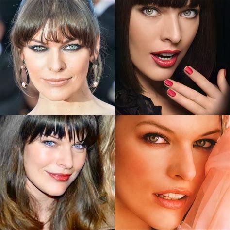Gorgeous Eyes Beautiful Women Milla Jovovich American Singers Divas