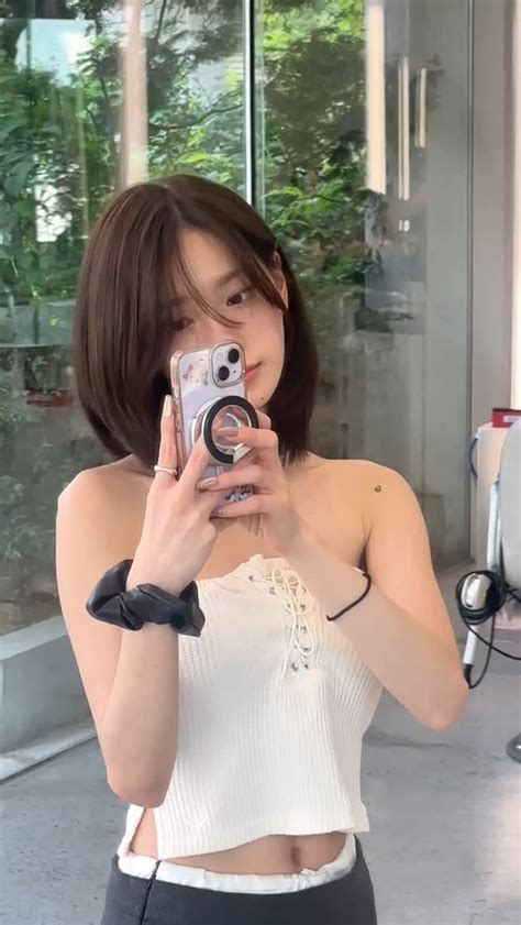 헤어디자이너 정주 Bluelatte 셀린펌 💙 무겁게 툭 떨어지는 가벼운 숏단발라인 박규영단발 아크아틀리에 아크