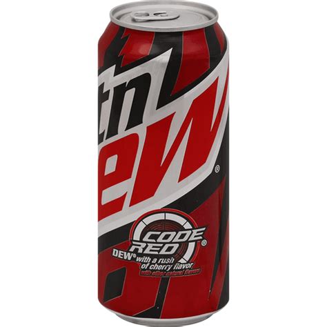 Mtn Dew Code Red Soda Citrus With Cherry Fl Oz Can Soft Drinks Superlo Foods