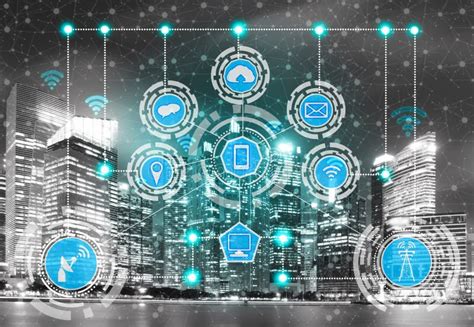 Smart City And Wireless Communication Network Stock Photo Image Of