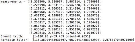 Localization Particle Filter Simulation ML