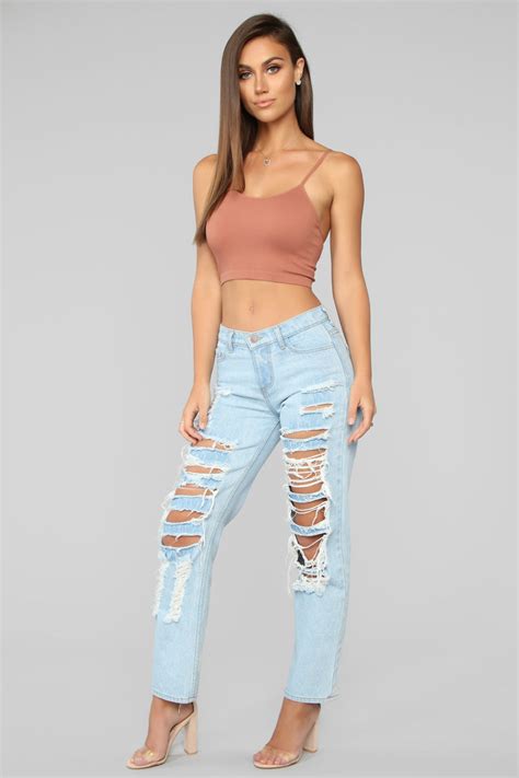 Layla Seamless Crop Cami Cognac Fashion Nova Basic Tops