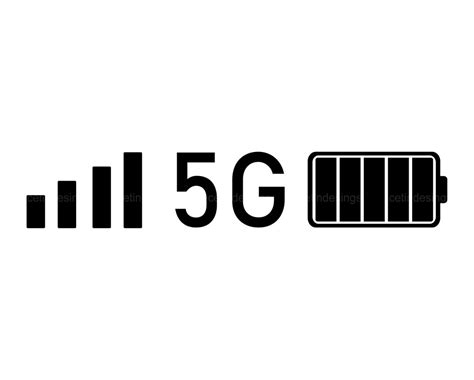 5g Bar Icon Status Bar Symbol Svg And Png Etsy