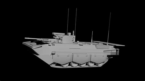 Bmmp 1 Amphibious Infantry Fighting Vehicle 3d Model Cgtrader