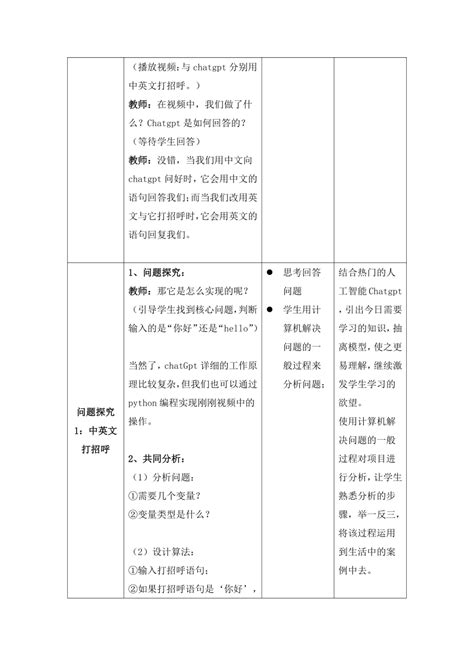 第四章 Python分支结构 教学设计（表格式） 高中信息技术必修1 数据与计算（粤教版2019）21世纪教育网 二一教育