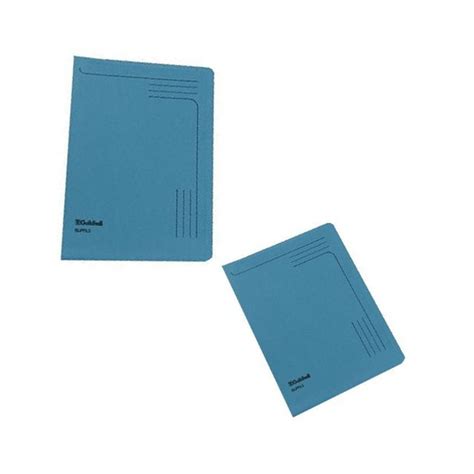 Guildhall Foolscap Slip File Blue Pack Of 50 14601