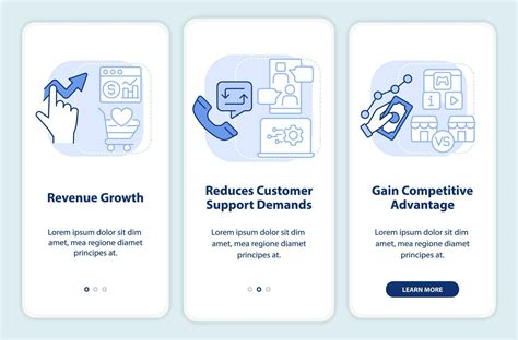 Customer Engagement Platform Light Blue Onboarding Mobile App Screen