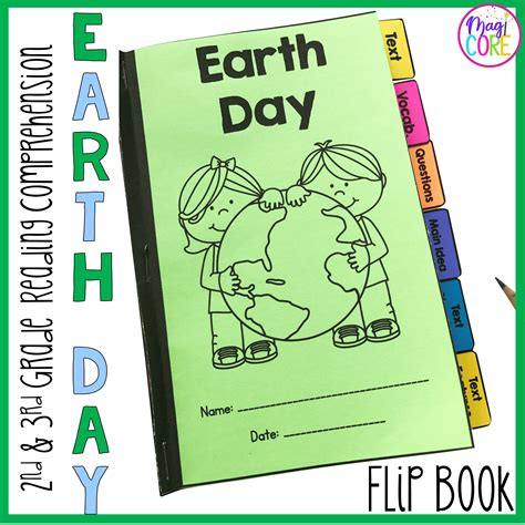 Earth Day Reading Comprehension Flip Book Activities 2nd And 3rd Grade