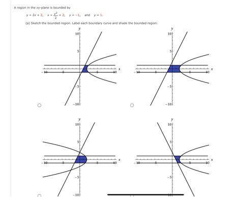 [solved] A Region In The Xy Plane Is Bounded By Y 2x 2 X Y