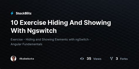 10 Exercise Hiding And Showing With Ngswitch StackBlitz