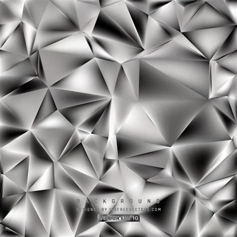 Abstract Gray Polygonal Triangular Background Template