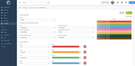 CRM Calendars For Tasks Opportunities SpotlerCRM