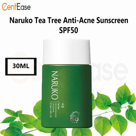 Naruko Tea Tree Anti Acne Sunscreen Spf50 30ml Exp April 2027