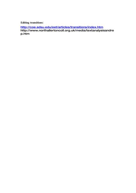Film Editing Glossary Doc