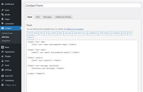 Cara Membuat Form Kontak Pada Wordpress Id Support Portal