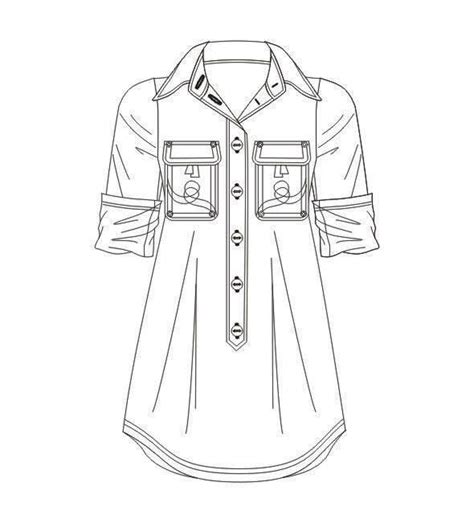 衬衫设计款式 衬衫款式图图 服装衬衫图 大山谷图库