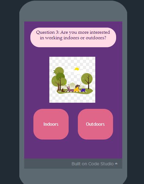 Stem Career Exploration Personality Quiz Devpost