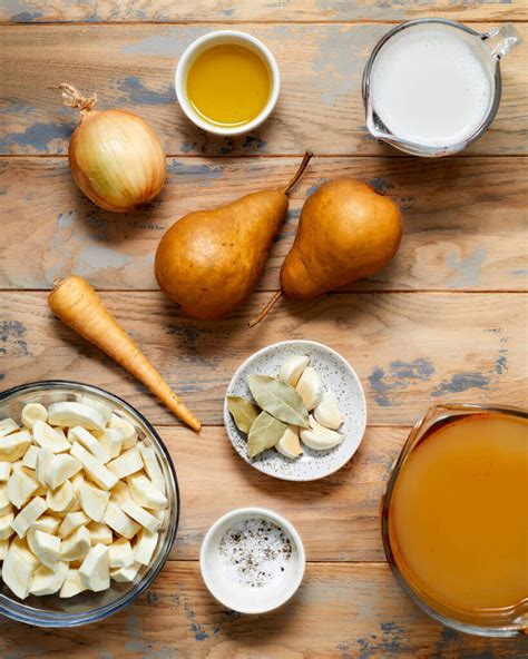 Parsnip And Pear Soup Crumb Top Baking