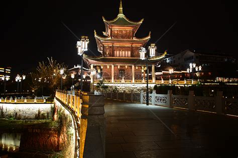 贵阳甲秀楼夜景高清图片下载 正版图片501582005 摄图网