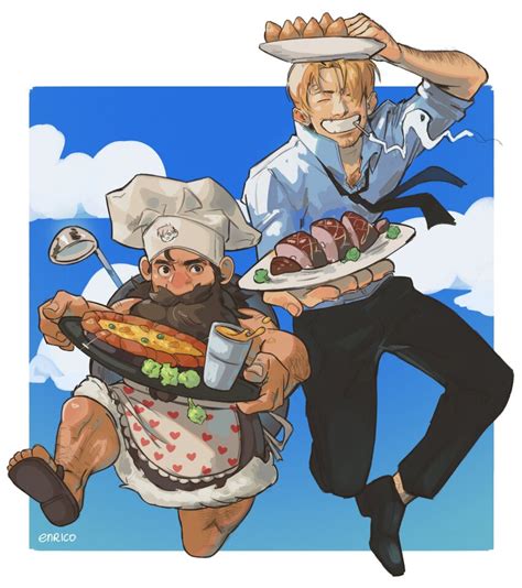 Enri Ceinordraws Sanji One Piece Senshi Dungeon Meshi Dungeon