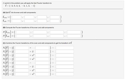 Solved In This Problem You Will Apply The Fast Fourier Chegg