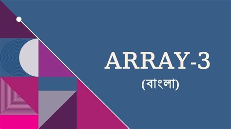 4 array অ্যারে পর্বঃ৩ search insert delete time complexity