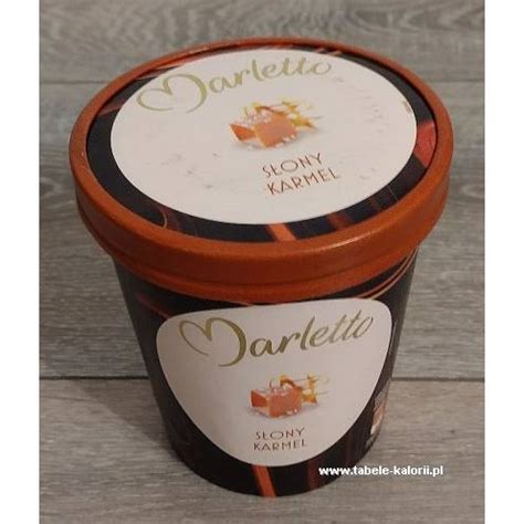Ile kcal ma Lody Słony Karmel Marletto Tabele kalorii