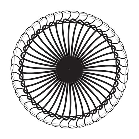 Premium Vector Abstract Circular Geometric Elements Round Pattern Decorative Vector Design