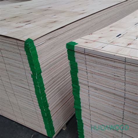 Natural Wood Texture Paper Overlaid Plywood With Grooves For Decoration