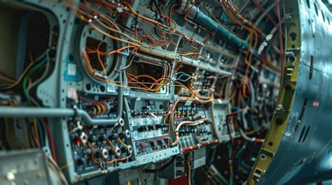 Premium Photo Intricate Aircraft Wiring And Electronic Components
