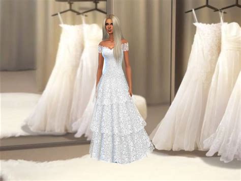 The Sims Resource Wedding Dress Store CAS Background