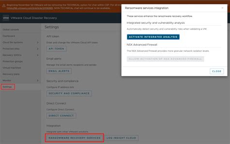 vmware cloud disaster recovery ransomware recovery activation
