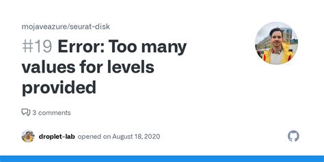 Error Too Many Values For Levels Provided · Issue 19 · Mojaveazure