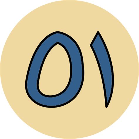 Numerical Symbol Generic Color Lineal Color Icon