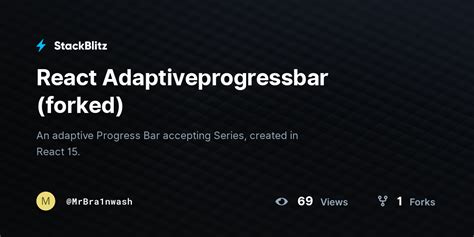 React Adaptiveprogressbar Forked StackBlitz
