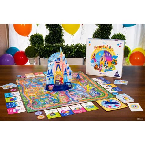 Disney Happiest Day Magic Kingdom Park Board Game Pop Stop