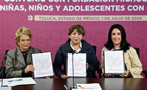 Edomex y Fundación Michou y Mau unen fuerzas para tratar a niñas niños
