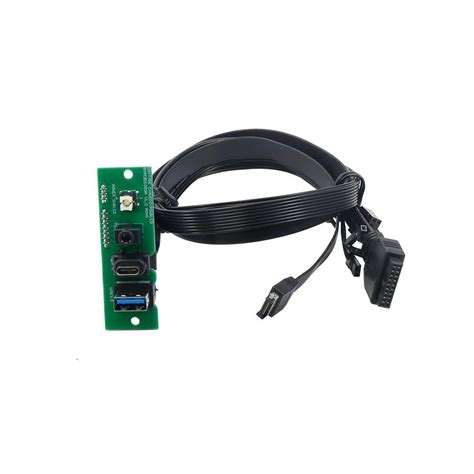 Support To Customized Front Panel Dual USB3 0 Type C Mic Spk With Lamp Power Switch Set PC Case